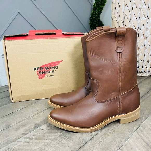 Red Wing Shoes | Shoes | New Red Wing 155 Pecos Leather Work Boots Mens ...
